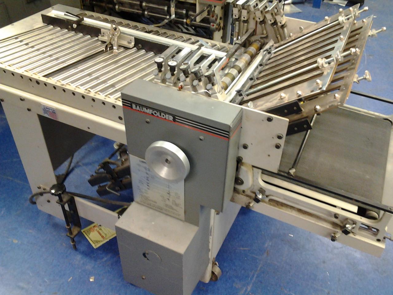 Lot #30: Baum Folder F20A-4-P Futura with Right Angle - WireBids
